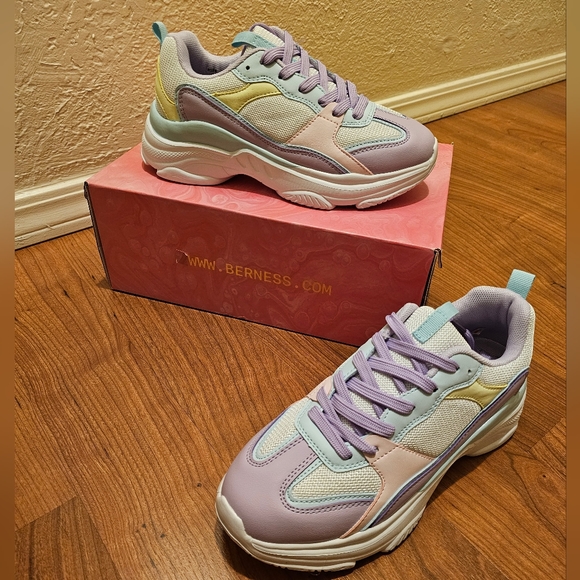 Shoes | New Berness Multi Color Tennis Shoes | Poshmark